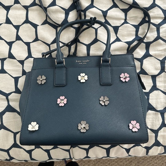 kate spade | Bags | Kate Spade Medium Satchel Cameron Spade Flower ...